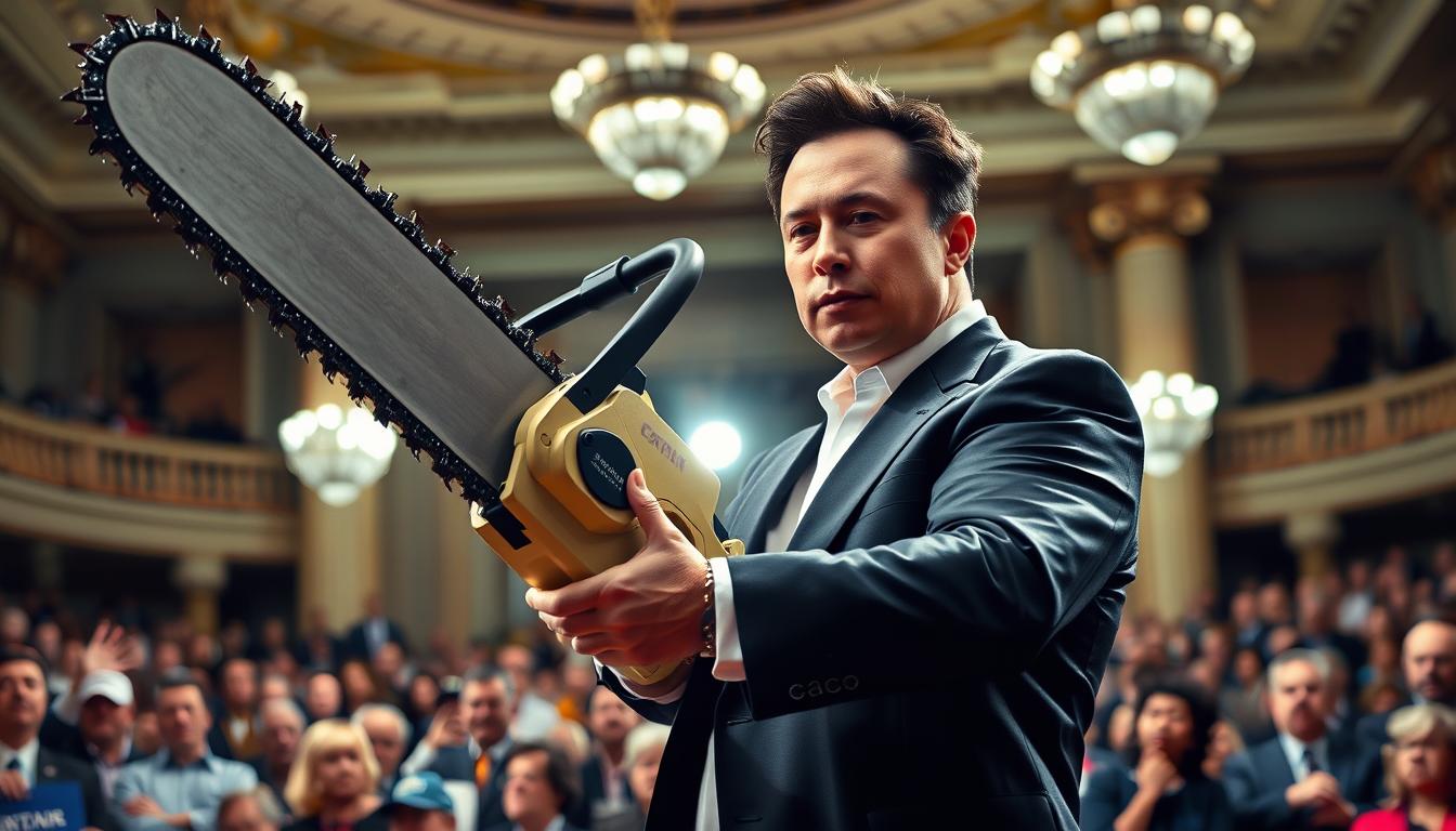 Elon Musk Wields Chainsaw at CPAC: A Symbolic Gesture or Political Stunt?